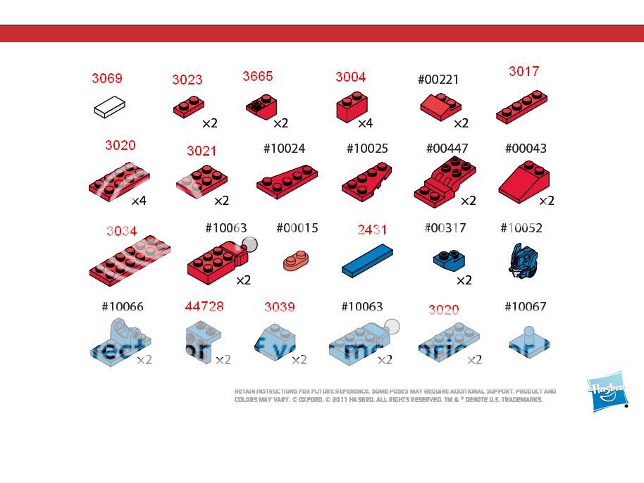 Kre-O parts to Lego brick number? | TFW2005 - The 2005 Boards