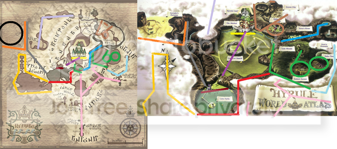 Analyzing the Geogrophy Part 1: OoT and TP - Theorizing - Zelda ...
